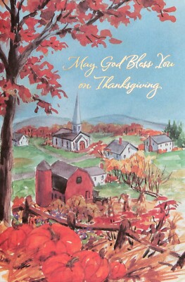 Religious THANKSGIVING Greeting Card by Bella Greetings +Envelope | eBay