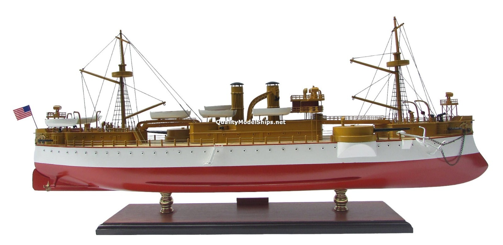 USS MAINE (ACR-1) - Handcrafted War Ship Ready Display Model 37" | eBay