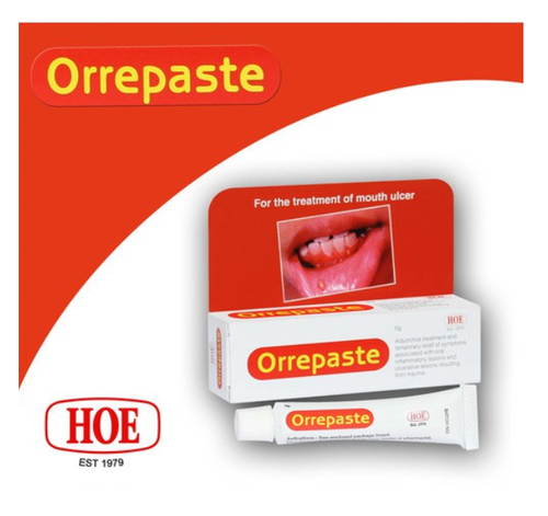 2x ORREPASTE Mouth Ulcer Gel Treatment 5g Relief Oral Inflammatory Free ...