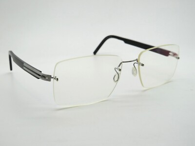 LINDBERG 2171 col. K111/P10 Silver/Black Titanium Rimless Eyeglasses | eBay