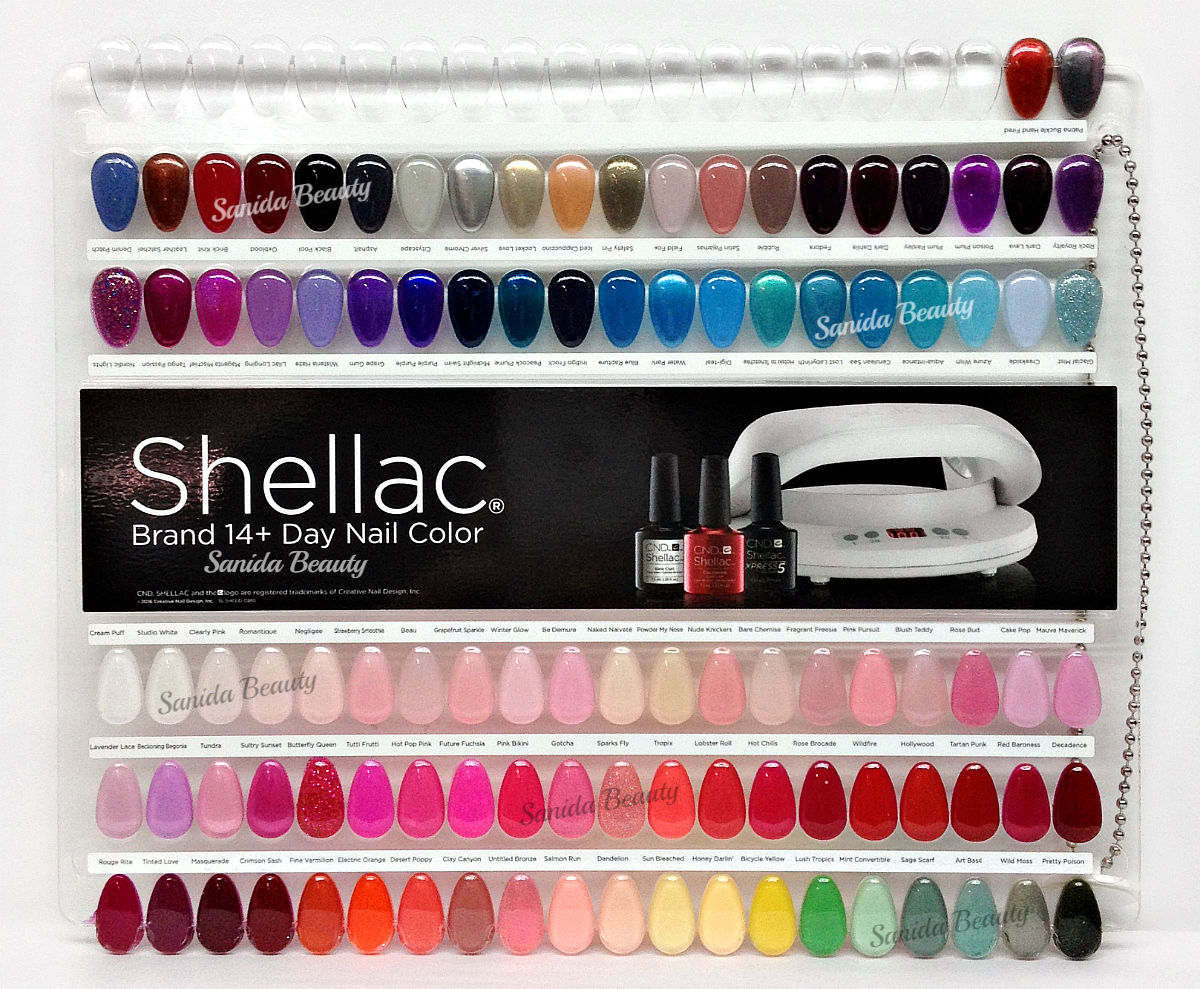 Shellac Colors Swatches