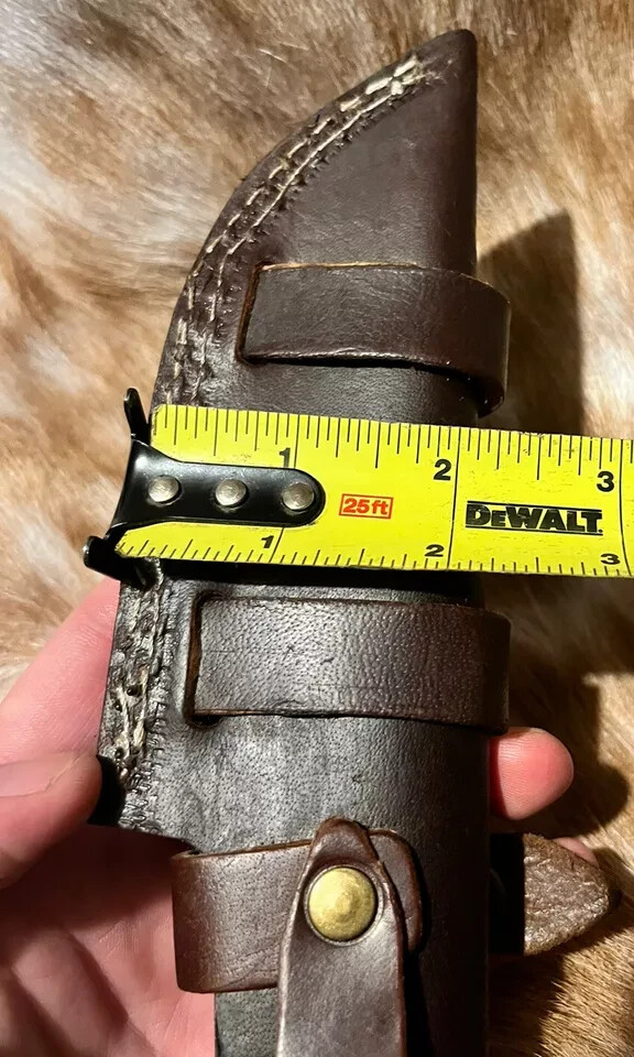Cross Draw & Normal Hand Made Pure Leather Sheath For Fixed Blade Knife ...