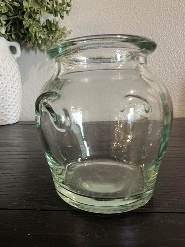Ben Rickert Heavy Glass Jar, Vase, Pot Made In Spain VTG Collectible | eBay