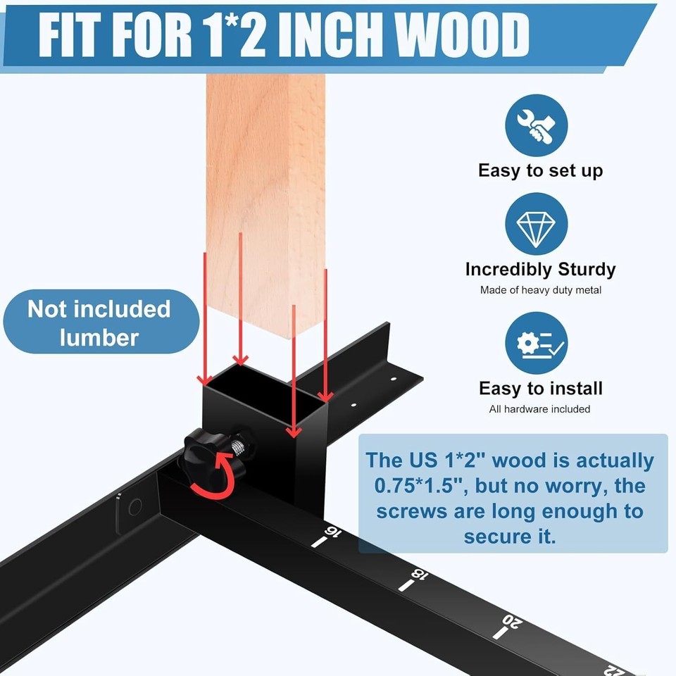 2Pack Metal Shooting Target Stand Base,Adjustable Paper Target Holder ...