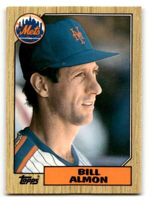 1987 Topps Traded #1T Bill Almon New York Mets Baseball Cards NM Nea ID ...