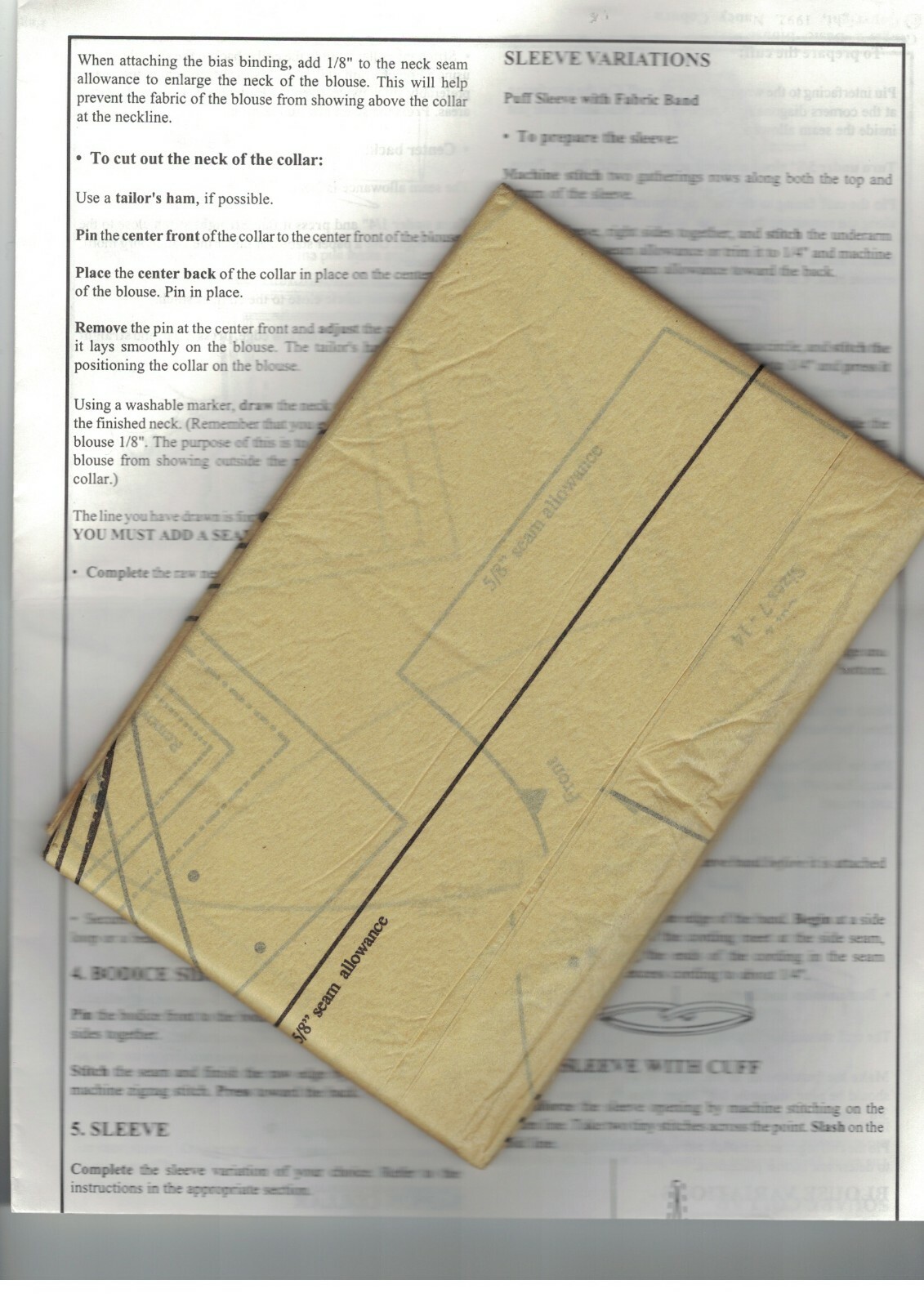 Ginger Snaps Designs Basic Blouse Pattern Puff Sleeves Girls Size 4-14 ...