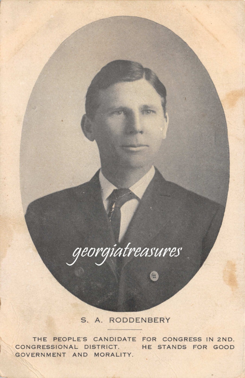 GA~GEORGIA~SEABORN ANDERSON RODDENBERY~CANDIDATE FOR 2ND CONGRESSIONAL ...