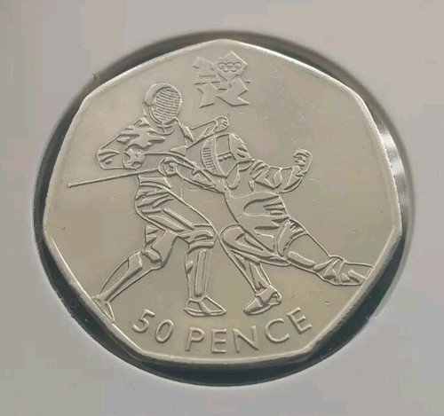 2011 Olympic Games FENCING 50p Coin, In Great Condition. | eBay