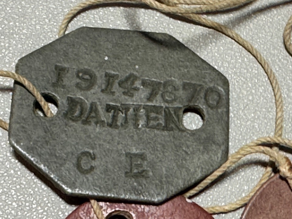 🇬🇧 WWI British Army ID Discs Set – Vulcanised Fibre Tags w/ Cord | eBay