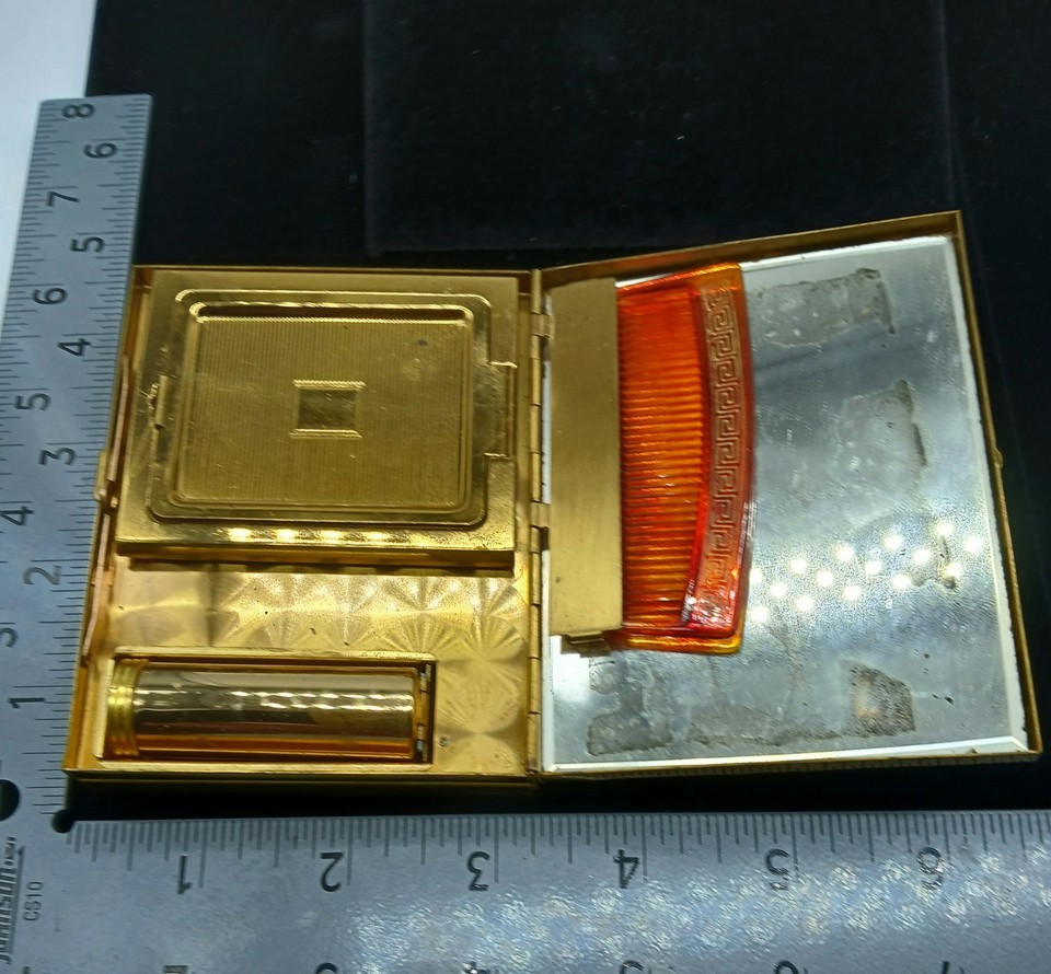 Vintage Braided All In One Compact Cigarette Case | eBay