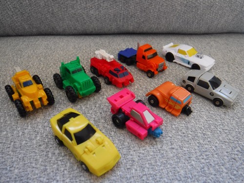 Transformers G1 Micromaster lot 1989 Roller-Motorhead-Greaser-Slow Poke ...