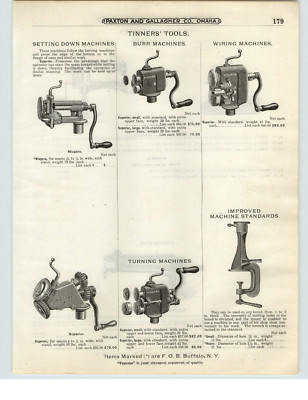 1921 PAPER AD 14 PG Tin Tinners' Tools Queen City Groover Keystone ...