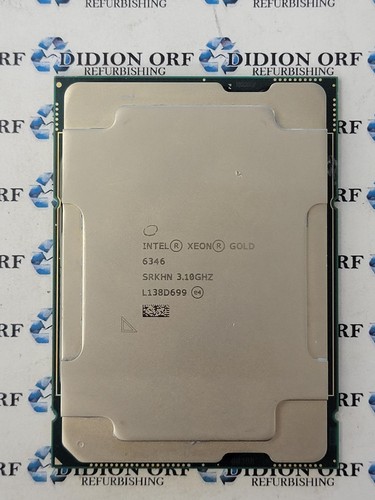 INTEL Xeon Gold 6346 SRKHN 3.10 GHz 32 MB 205 W Grade B SKU 17334 | eBay