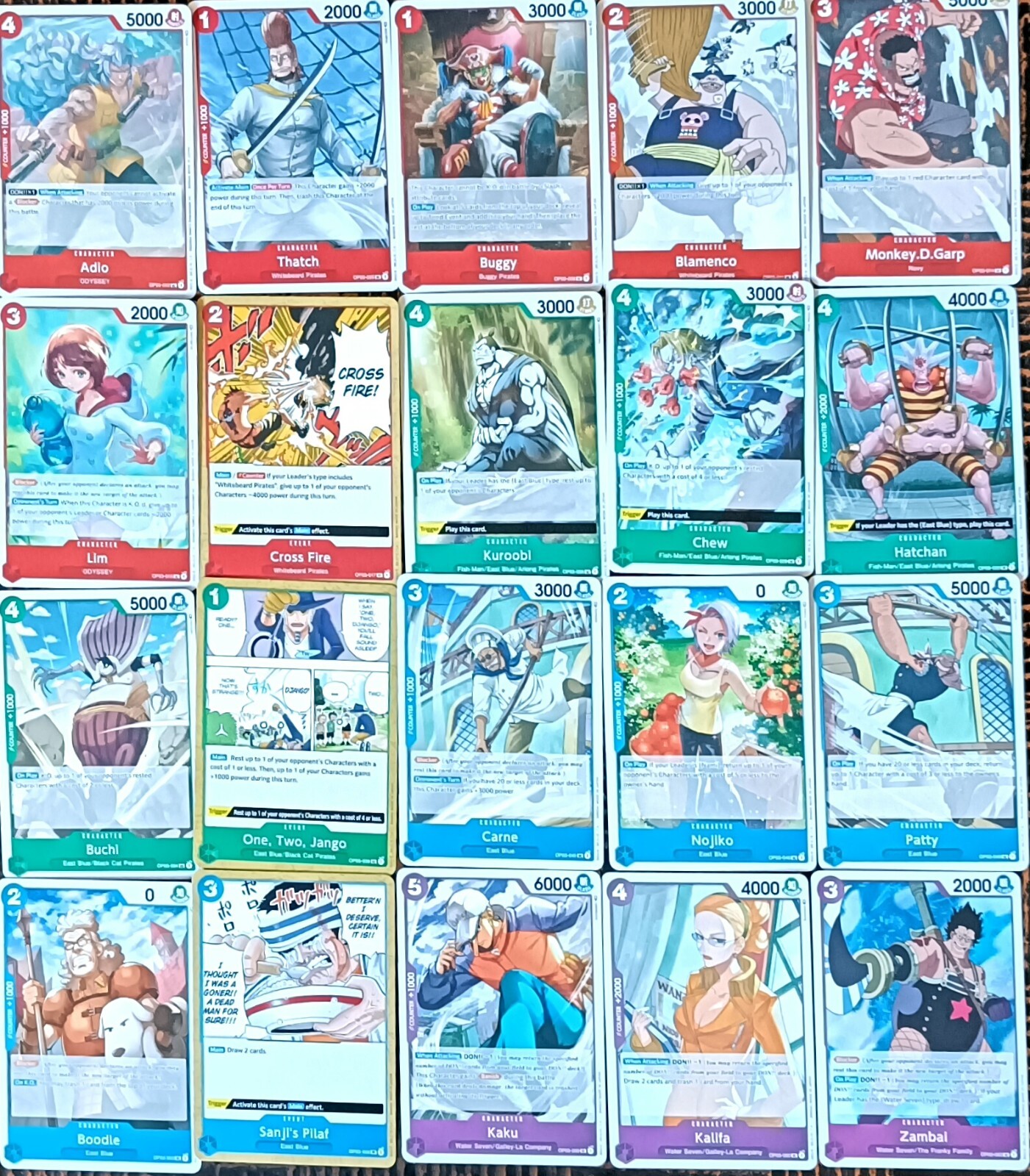 One Piece TCG -Common/Uncommon set collections- English OP-01, 02, 03 ...
