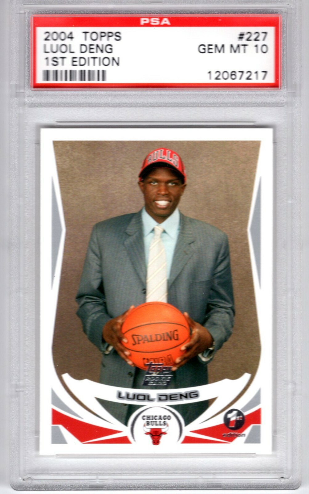 2004-05 TOPPS 1ST EDITION LUOL DENG ROOKIE #227 PSA 10 GEM MINT **POP 3 ...