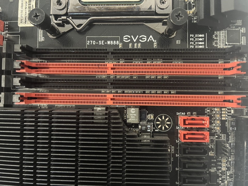 EVGA SR-X 270-SE-W888-KR Dual Xeon DDR3 W/CPU Intel Xeon E5-2620, IOS ...