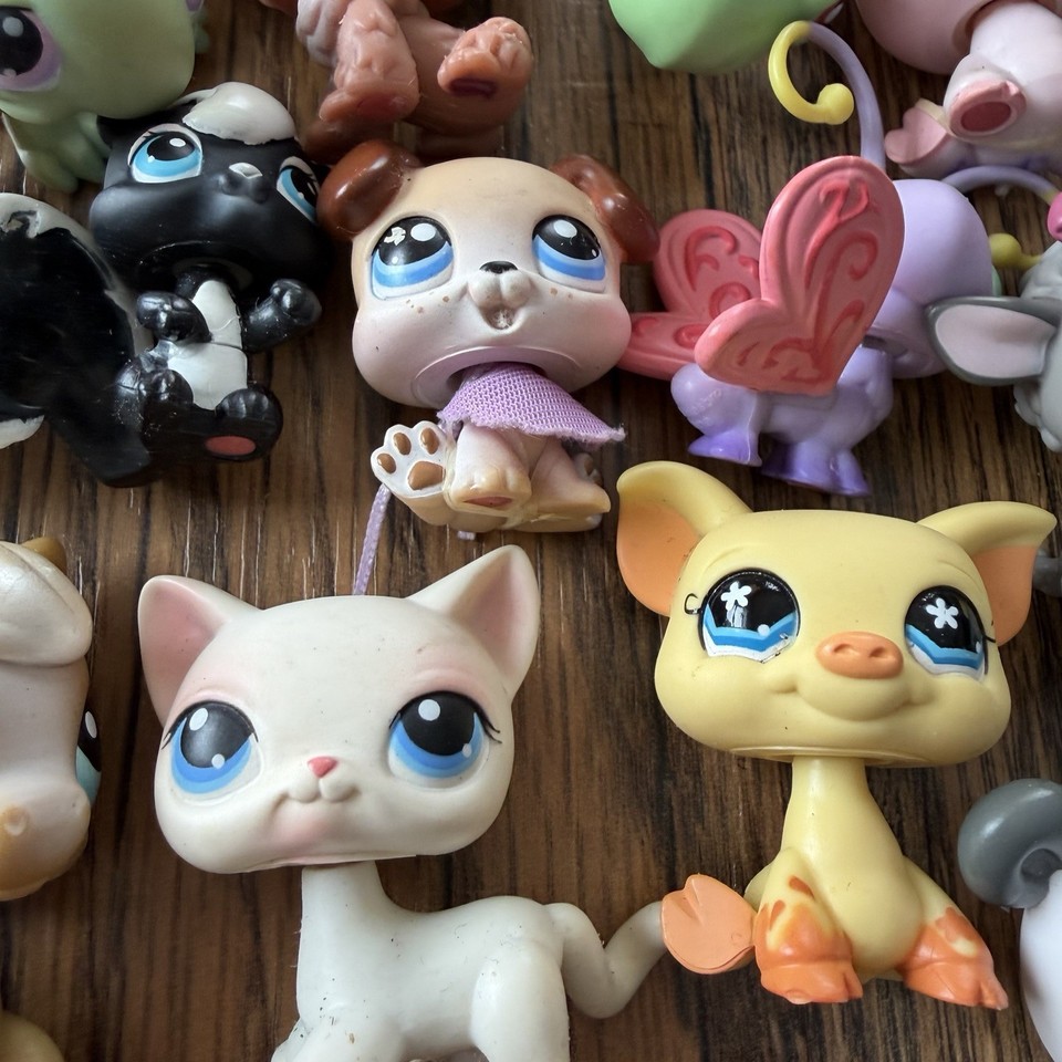 Vintage Early 2000s Littlest Pet Shop LPS Lot of 17 Original Hasbro ...