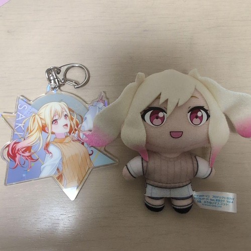Saki Tenma Project Sekai Plush & Acrylic Keychain Set Used Merchandise ...