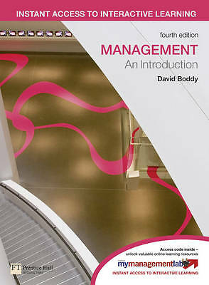 Management: An Introduction by David Boddy (Paperback, 2007) for sale ...