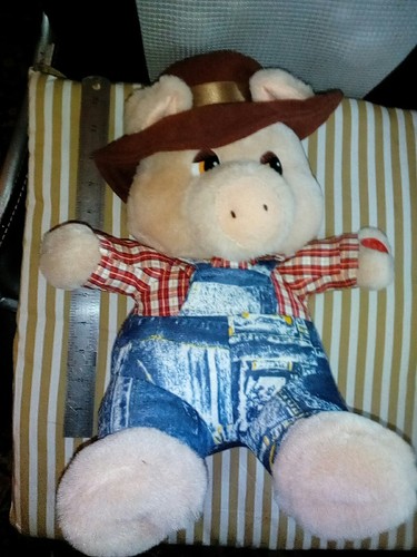 NICE RARE 12" PIG MACDONALD SOFT TOY, OINKS OLD MACDONALD SONG,VGC ...