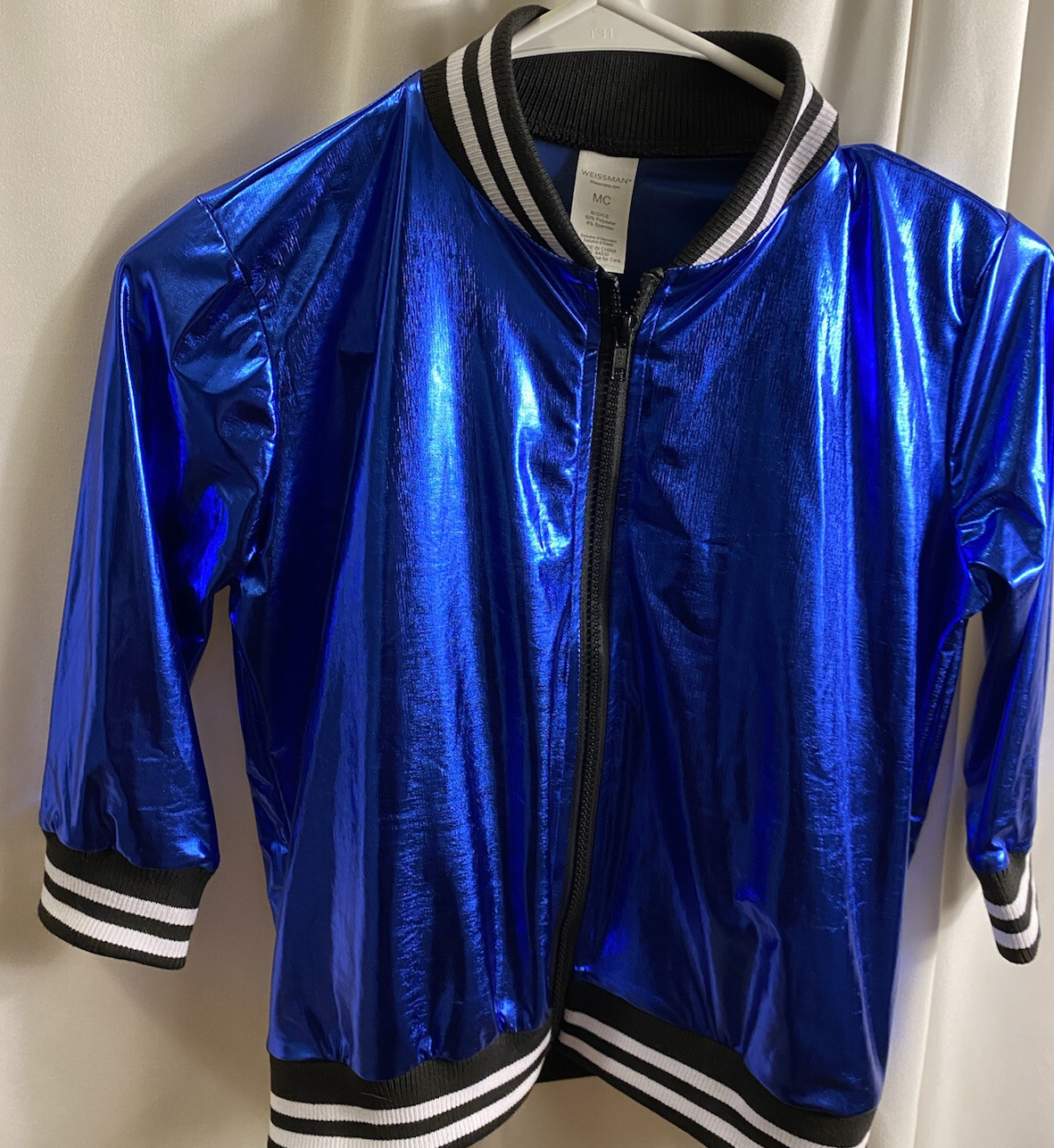 Weissman Girls Blue MC Medium Dance Costume Jacket - Gem