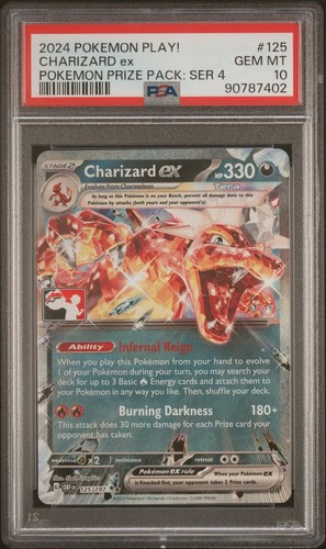 Pokémon PSA 10 Charizard Ex Prize Pack 125/197 Low Pop! | eBay