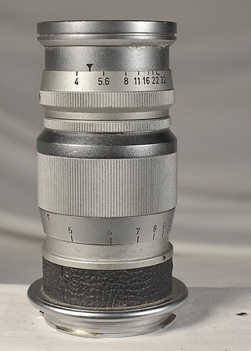Ernst Leitz Wetzlar Elmar 1:4 9cm Leica Lens 90mm / Lens Cap / M Mount ...