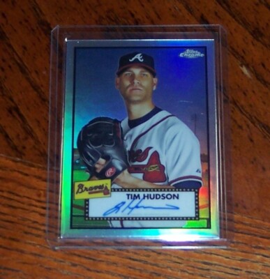 2021 Topps Chrome Platinum Anniversary Refractor Auto Tim Hudson 198/ ...