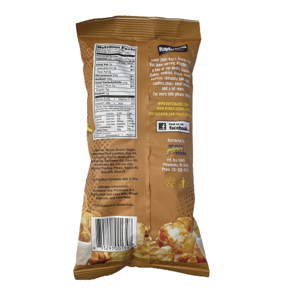 Full Box 24x Bags Raylicious Caramel Flavor Kettle Corn 2.2oz Gluten ...
