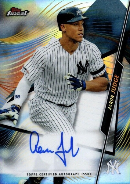 2020 Topps Finest - Finest Autographs #FA-AJ Aaron Judge (AU) for sale ...