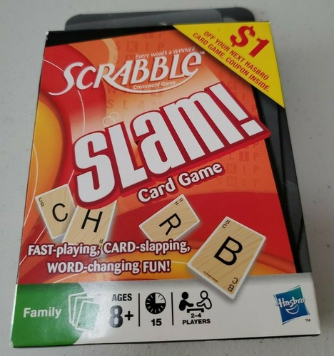 Hasbro - Scrabble - Slam Card Game - Fast Play Family Fun 653569479024 ...