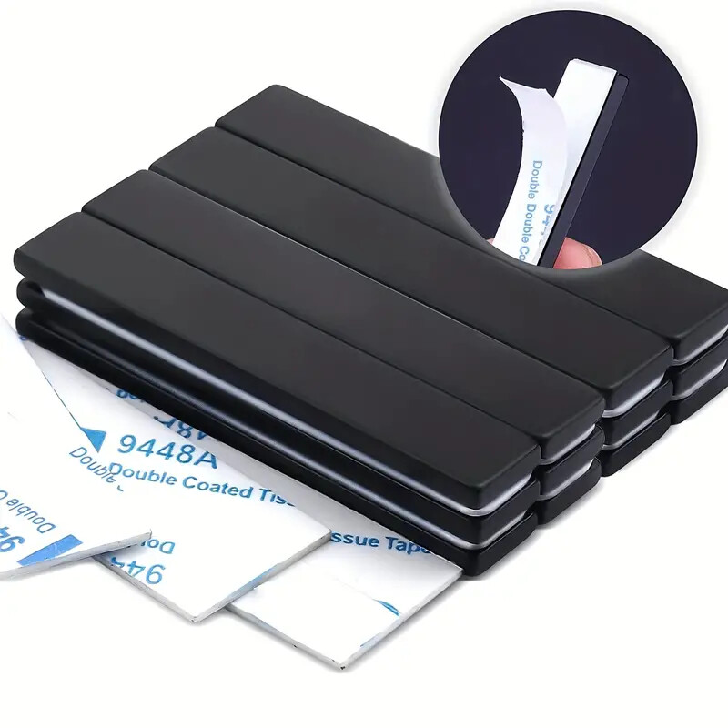 Strong Rare Earth Magnets Bars, Waterproof Neodymium Bar Magnet Black ...