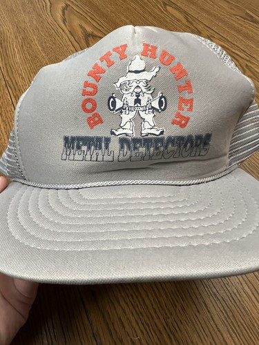 Bounty Hunters Metal Detector Vintage Hat New Grey Trucker Style | eBay