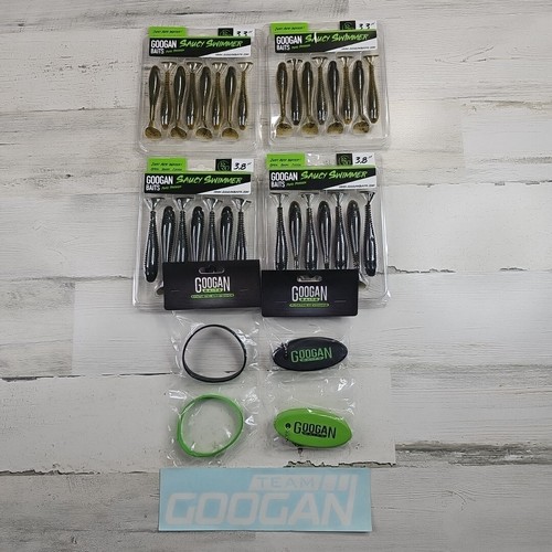 Team Googan Fishing LOT Sticker Bracelets Keychains Baits Saucy ...