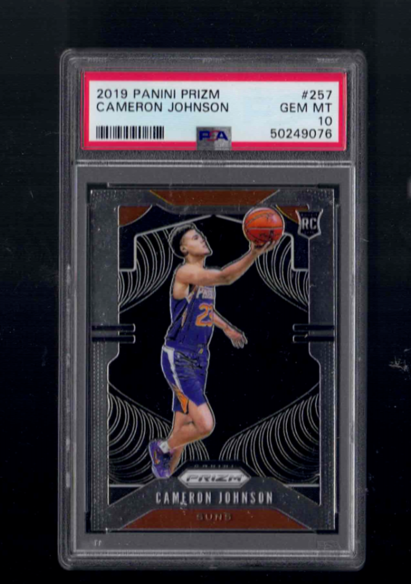 2019-20 Panini Prizm #257 Cameron Johnson PSA 10 GEM MINT ROOKIE RC ...