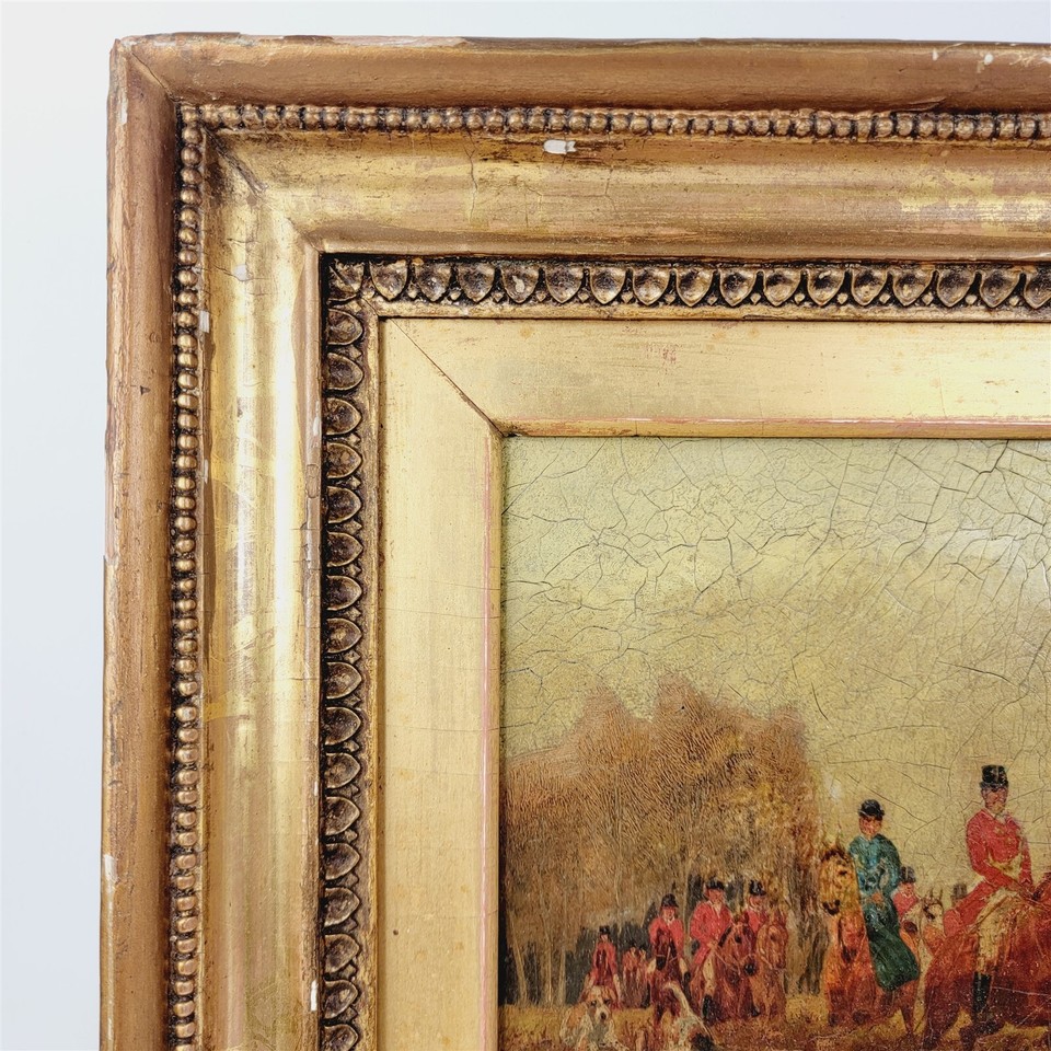 H. Alken Henry Oil Painting Fox Hounds Horses Hunting 17x12 Framed | eBay