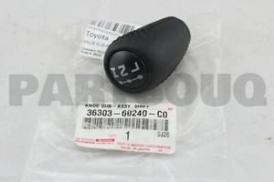 3630360240C0 Genuine Toyota KNOB SUB-ASSY, SHIFT LEVER 36303-60240-C0 ...