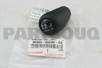 3630360240C0 Genuine Toyota KNOB SUB-ASSY, SHIFT LEVER 36303-60240-C0 ...