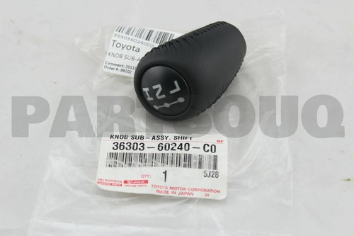 3630360240C0 Genuine Toyota KNOB SUB-ASSY, SHIFT LEVER 36303-60240-C0 ...