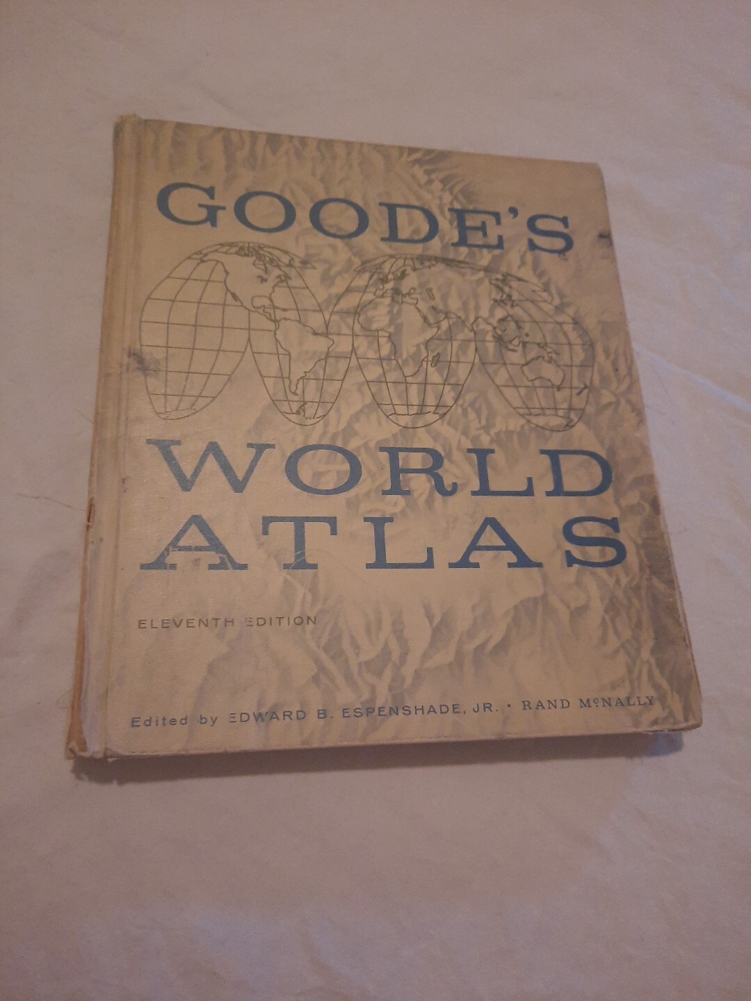 GOODE'S WORLD ATLAS- Vintage 1960- Eleventh Edition Hardback- Rand ...