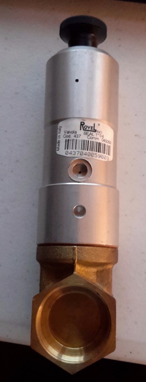 Rovel Valve 1"1/4 Cod. 437 Comm. 040059 Gate Valve Normally Closed FREE ...
