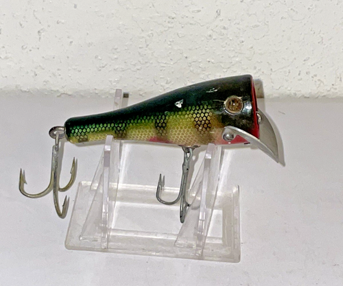 Vintage Creek Chub Pop-N-Dunk Fishing Lure- Perch Scale Color | eBay