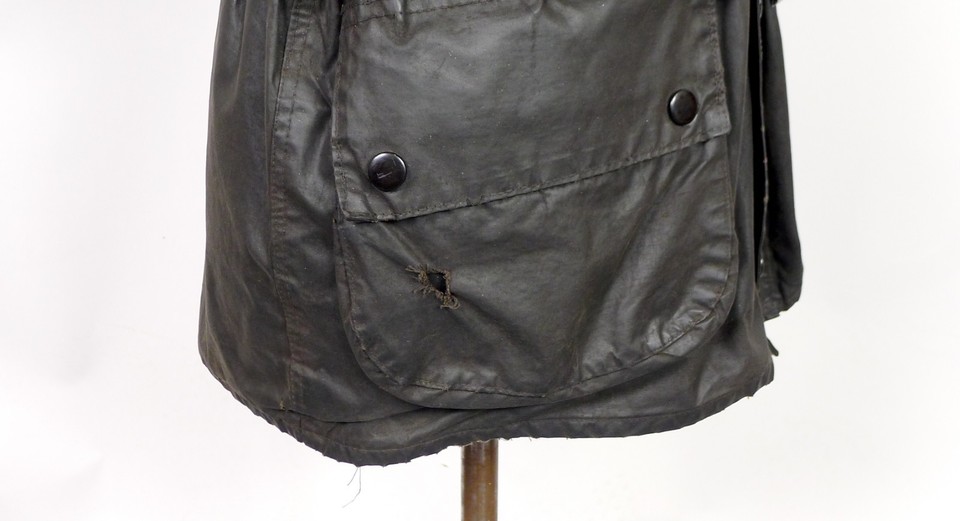 Vintage 1970's Barbour Black International A78 Metro Police Jacket Sz ...