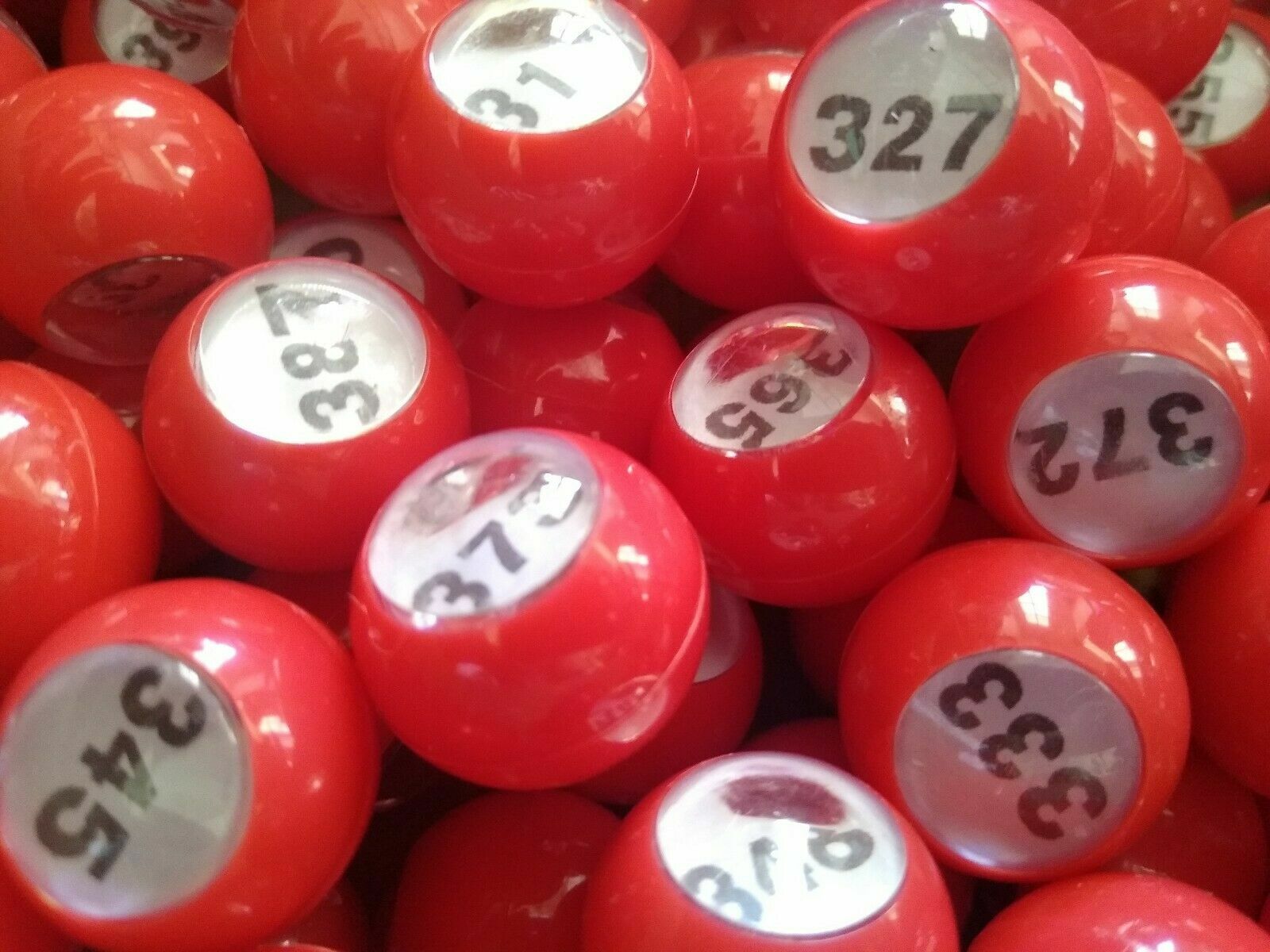 Red Raffle Balls 1-1000 Cages Masterboards | eBay