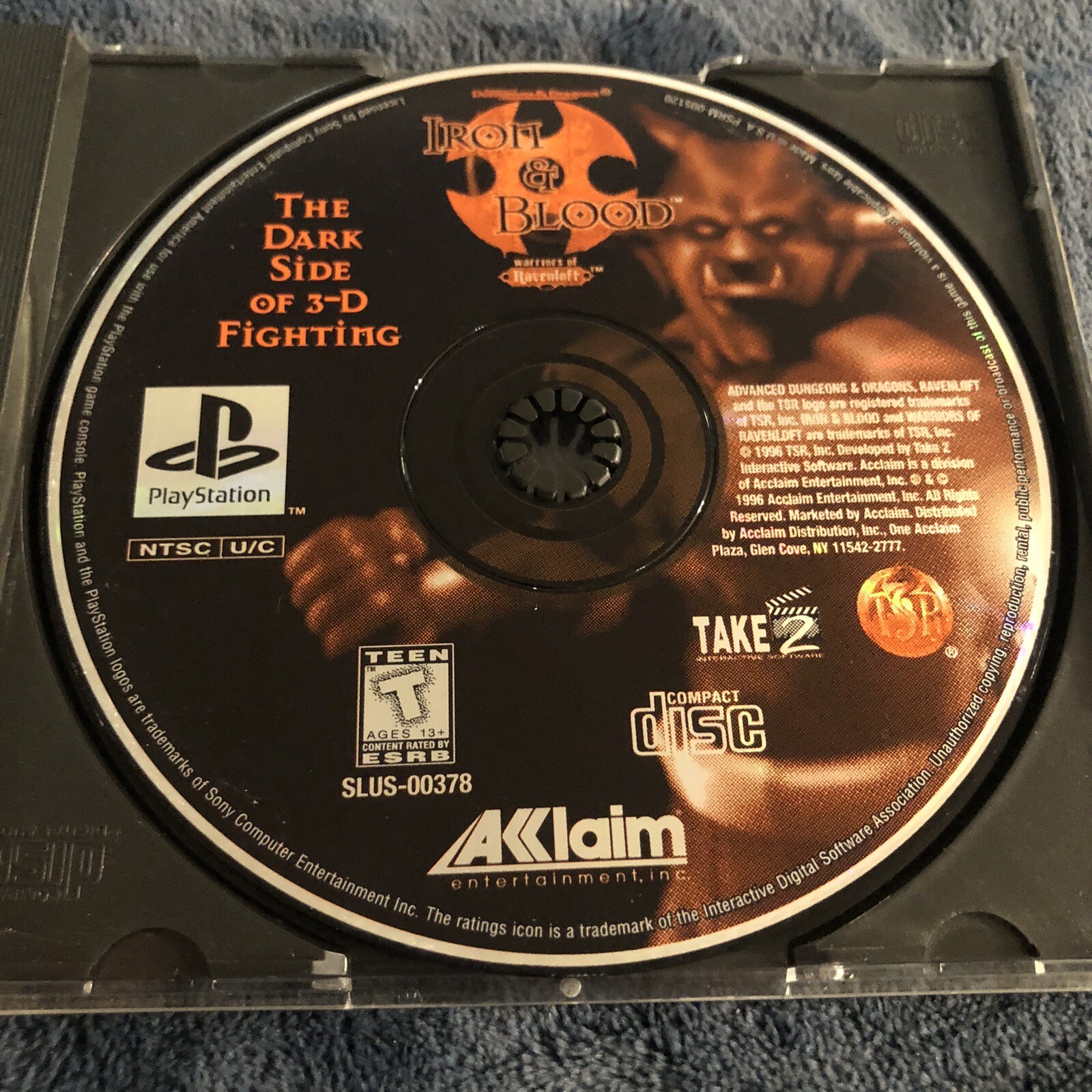 Dungeons & Dragons Iron & Blood (Playstation PS1, 1996) Disc Only ...