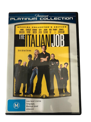 The Italian Job (DVD, 2003) Mark Wahlburg Charlise Theron Free Shipping ...