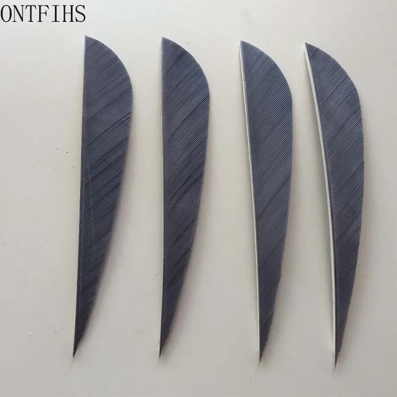 50PCS 4 Inch Parabolic Arrow Fletching Feathers Fletches RW LW | eBay