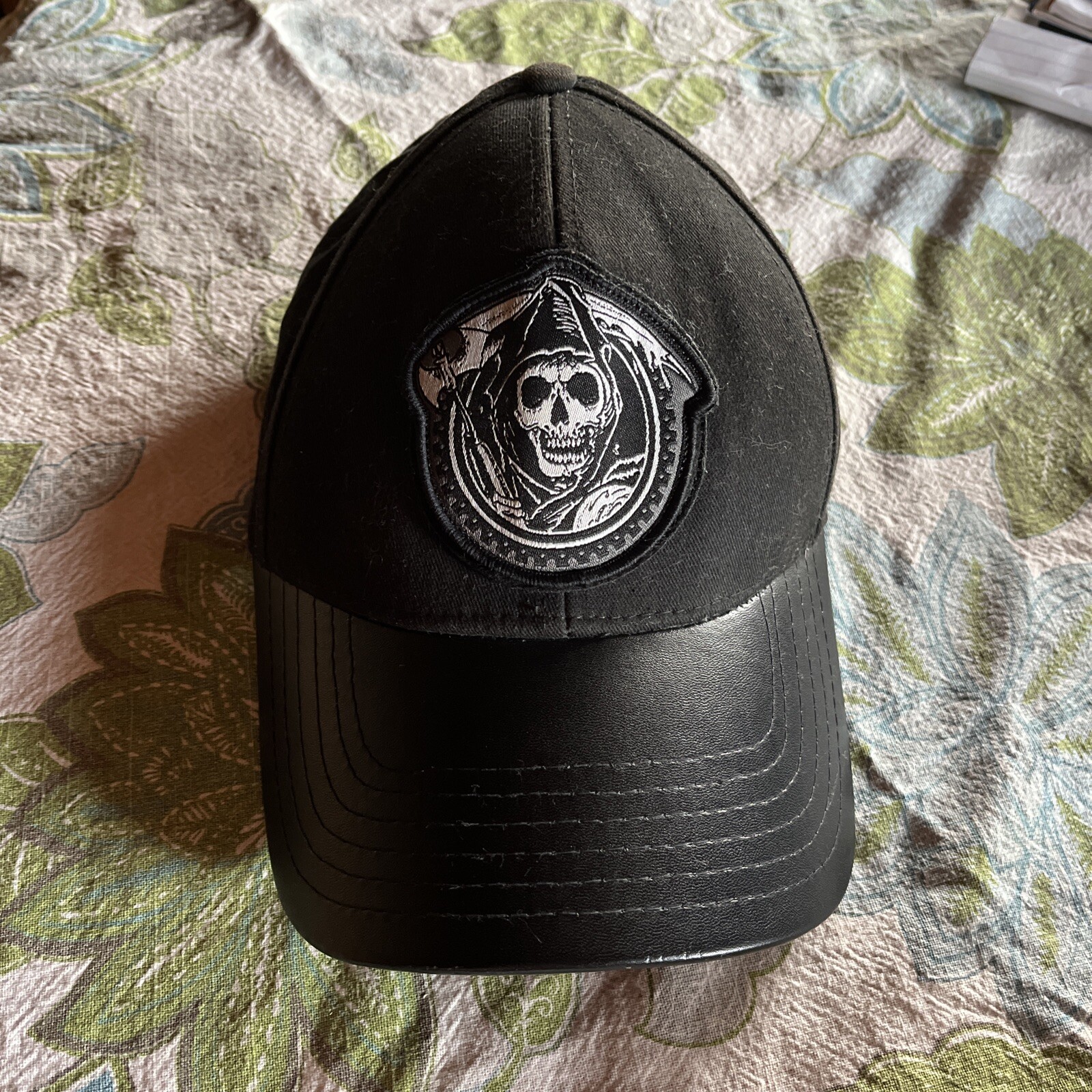 Men's Black "Sons of Anarchy" Baseball Cap One Size - Gem