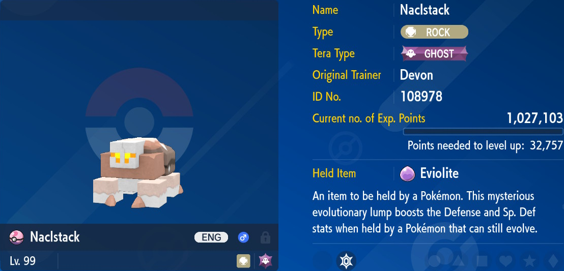 NACLSTACK | 6IV | PURIFYING SALT | BATTLE-READY | Pokemon Scarlet and ...