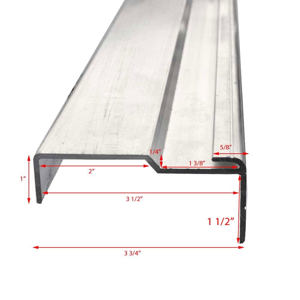 Pontoon Boat Trim Molding | 3 3/4 x 1 1/2 Inch Aluminum (6 FT) | eBay